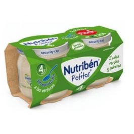 Nutribén Pack Potitos Introducción Judias Verdes con Patatas ...