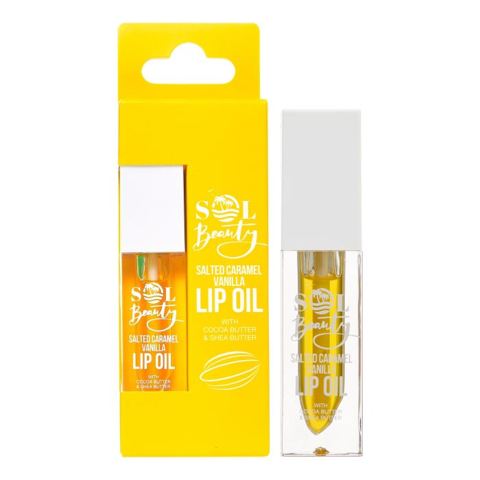 Sol Beauty Salted Caramel Vanilla Lip Oil Aceite Labial de Vainilla y ...