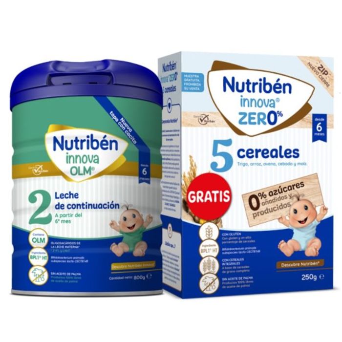 Nutribén Leche de Continuación Innova 2 + Innova 0% 5 cereales de ...